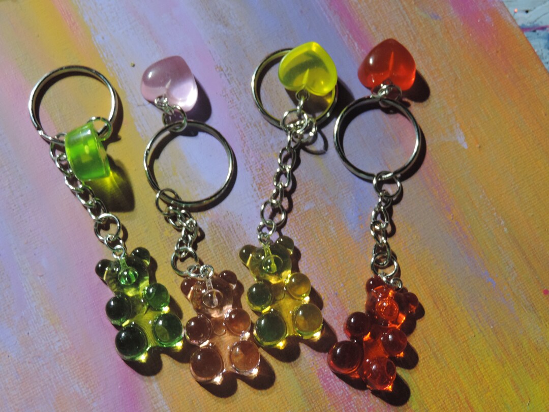 Gummy Bear Keychains Work,keys,keychain,cute,candy,candy Bears,gummie ...
