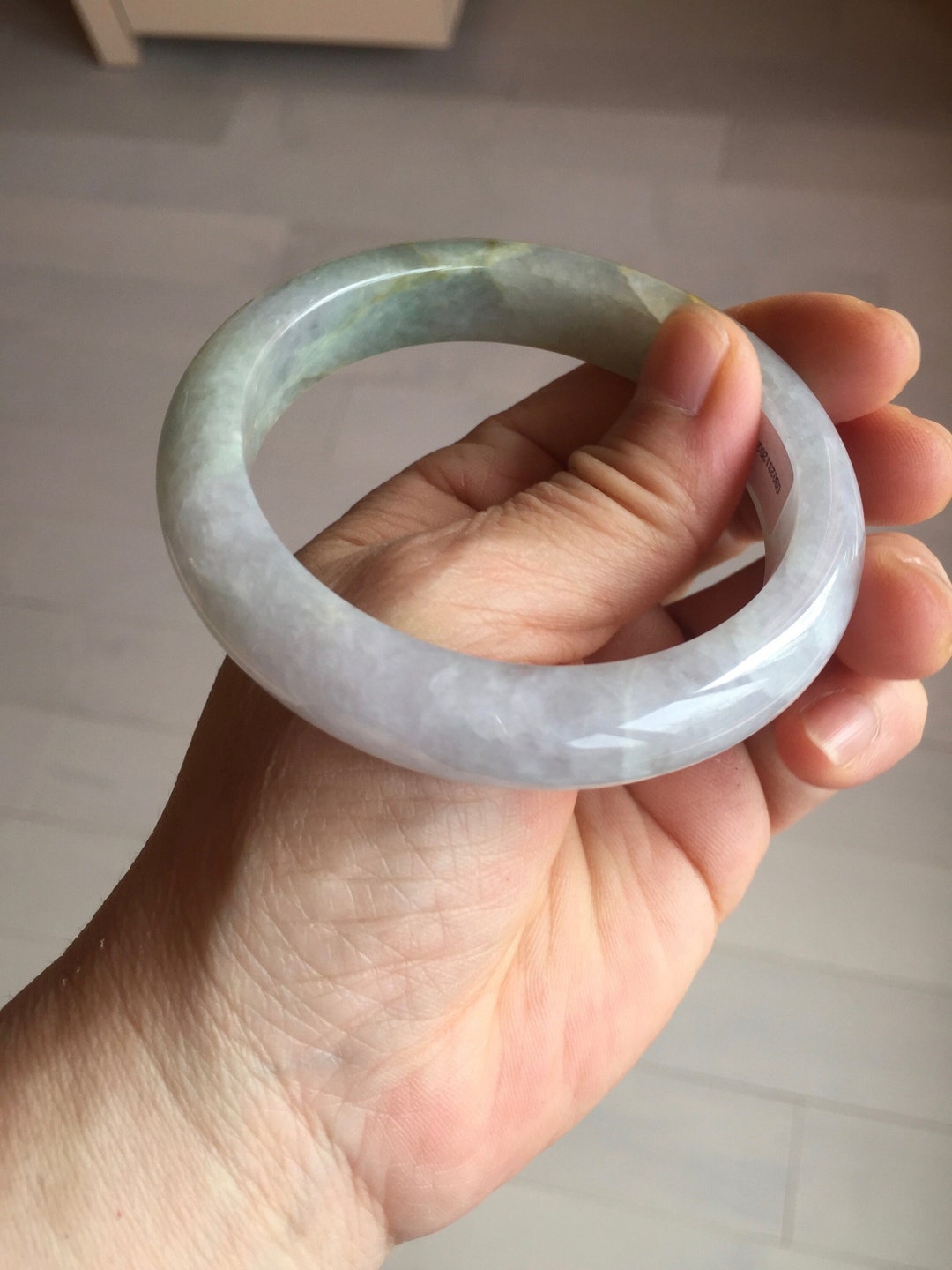 57.5mm Certified Type A 100% Natural White/light Purple/brown/yellow ...