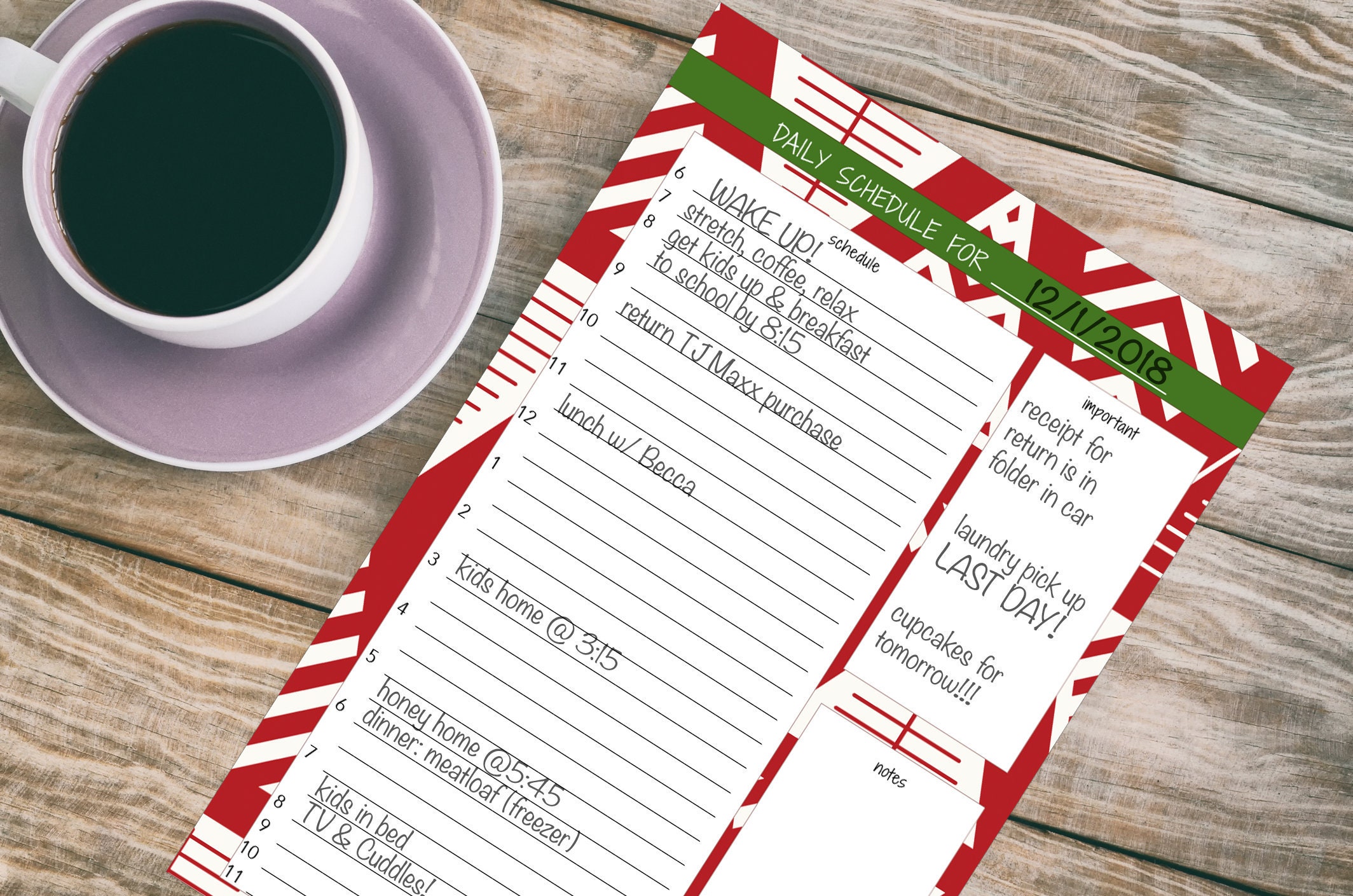 Holiday Edition MEGA PACK Hourly Schedule Planner Pages - Four Designs ...