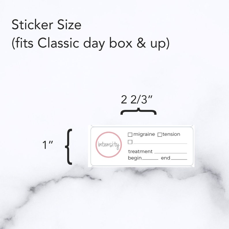 Migraine Tracker Stickers - Fits Classic Happy Planner - Print at Home ...