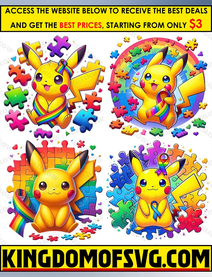 8 Anime Autism Cartoon Png Bundle, Autism Awareness Png, Awareness Png ...