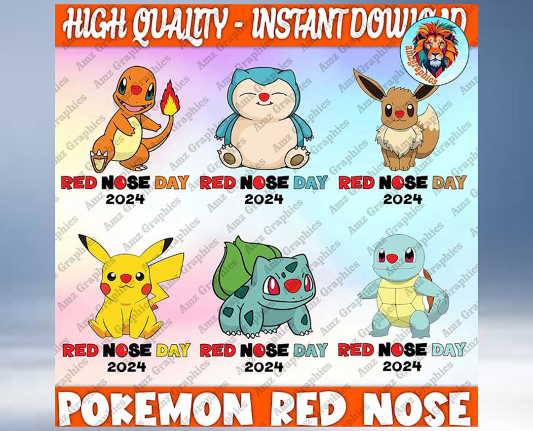 6 Funny Cartoon Red Nose Day Png Bundle Red Nose Cartoon Png Hot Cartoon Png Red Nose 2024