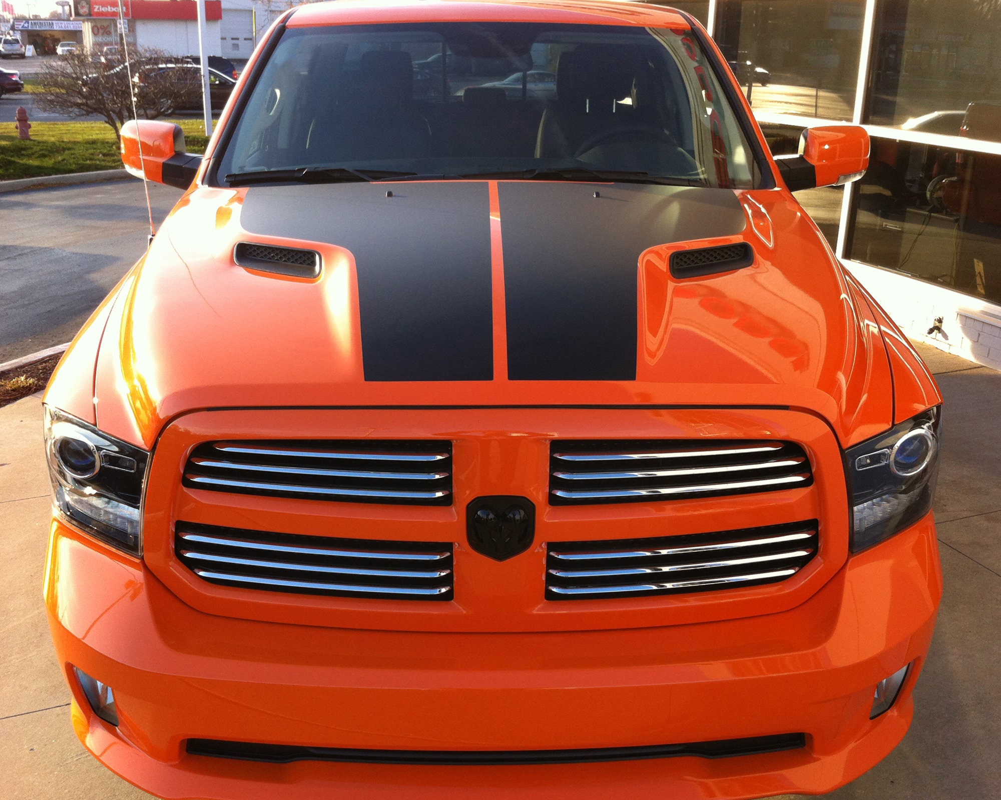 Dodge Ram 1500 Hood Blackout Decal 1500 SRT HEMI Graphics | Etsy