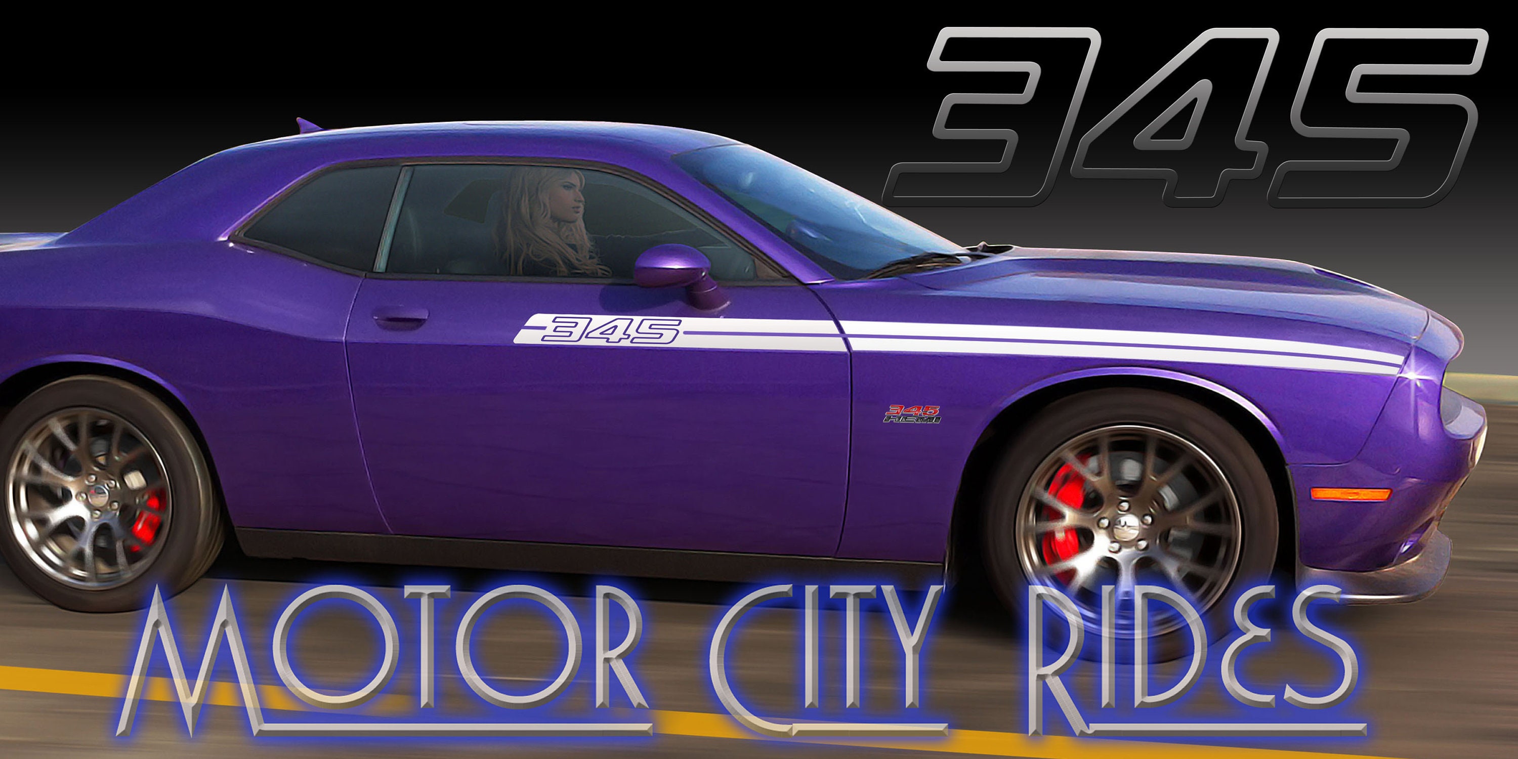 2008-2023 Dodge Challenger Custom Text 345 392 HEMI SRT GT Scat Pack ...