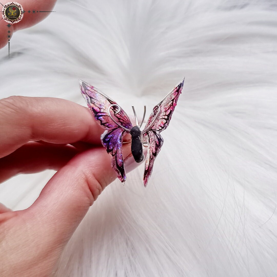 Purple Fairy Wings Ring Enchanting Fantasy Jewelry Handmade - Etsy