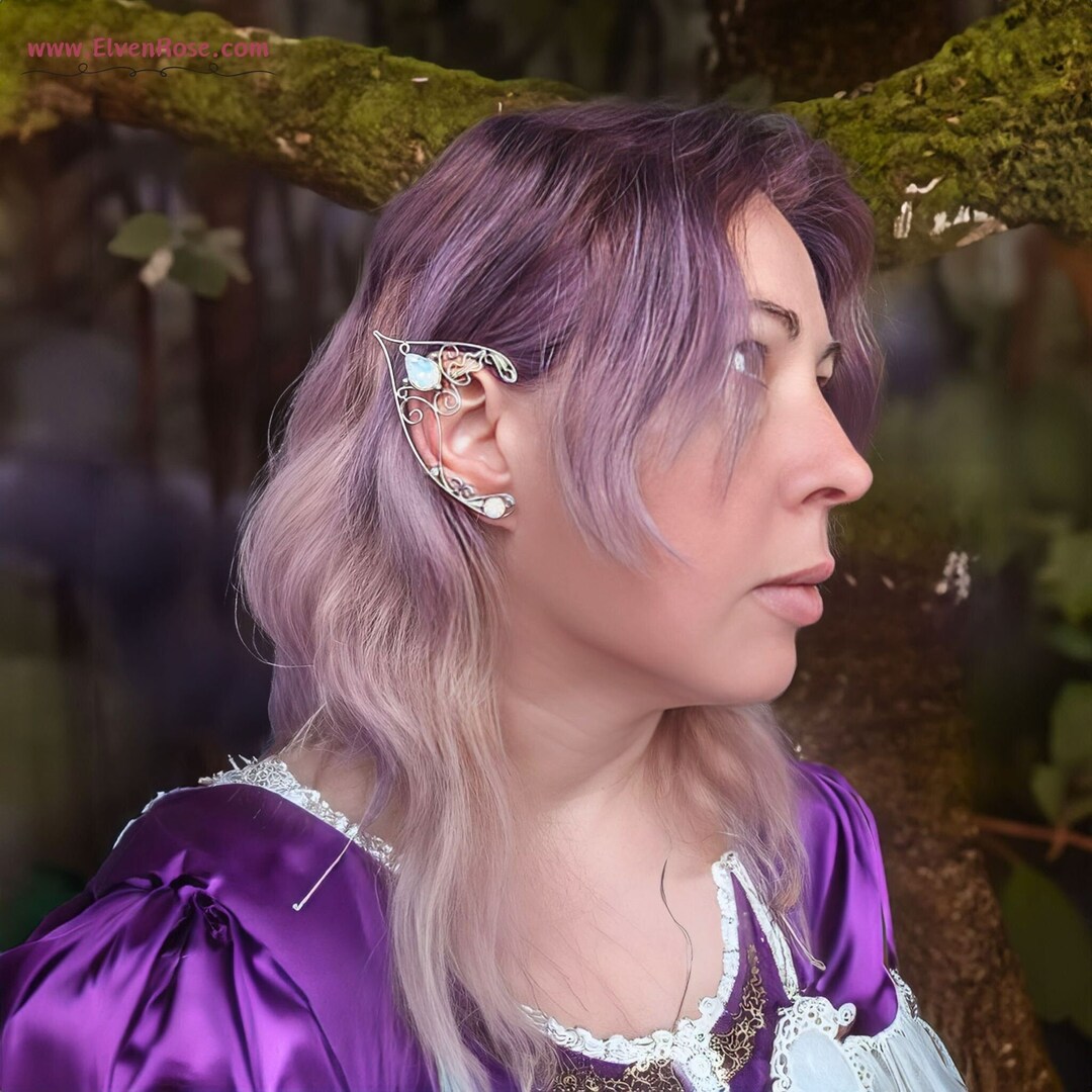Lady of Light Wire Elf Ears for Elvish Wedding, Elven Ear Cuffs for ...