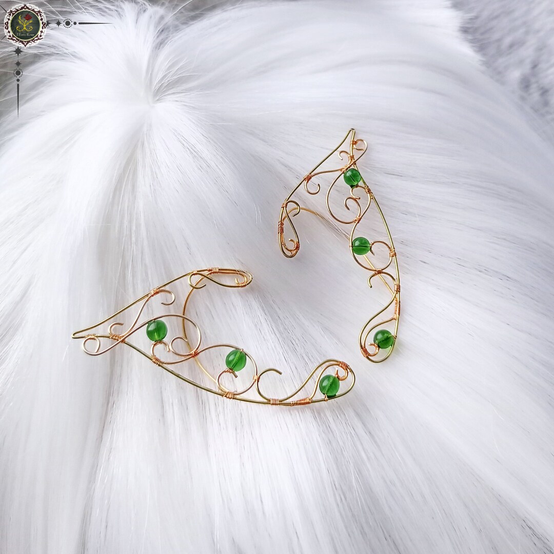 Elven Ranger Elf Ears Fantasy Cosplay Elvish Ear Cuffs - Etsy