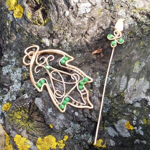 Golden Leaf Cloak Clasp Elegant Leaf Jewelry, Nature Inspired Brooch ...