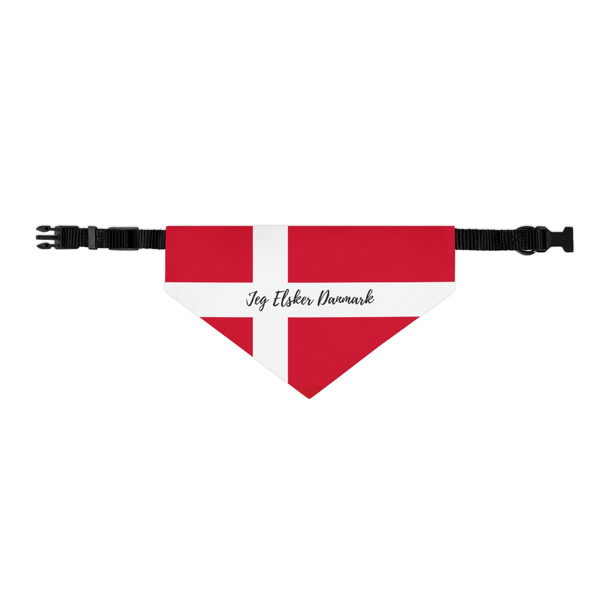 Denmark Flag Dog Bandana I Love Denmark Jeg Elsker Danmark - Etsy