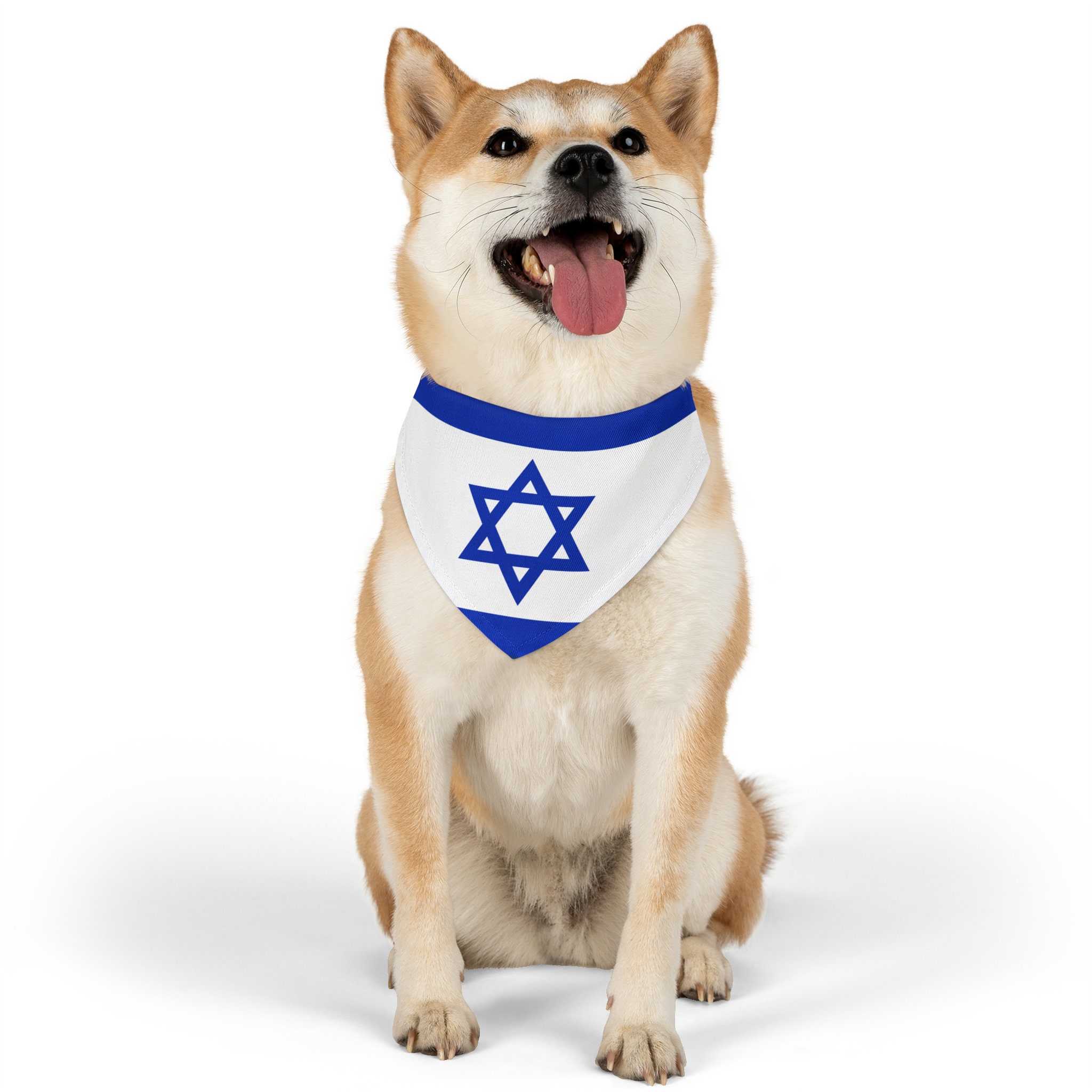 Israel Flag Dog Bandana, Flag of Israel Dog Bandana, Support Israel ...