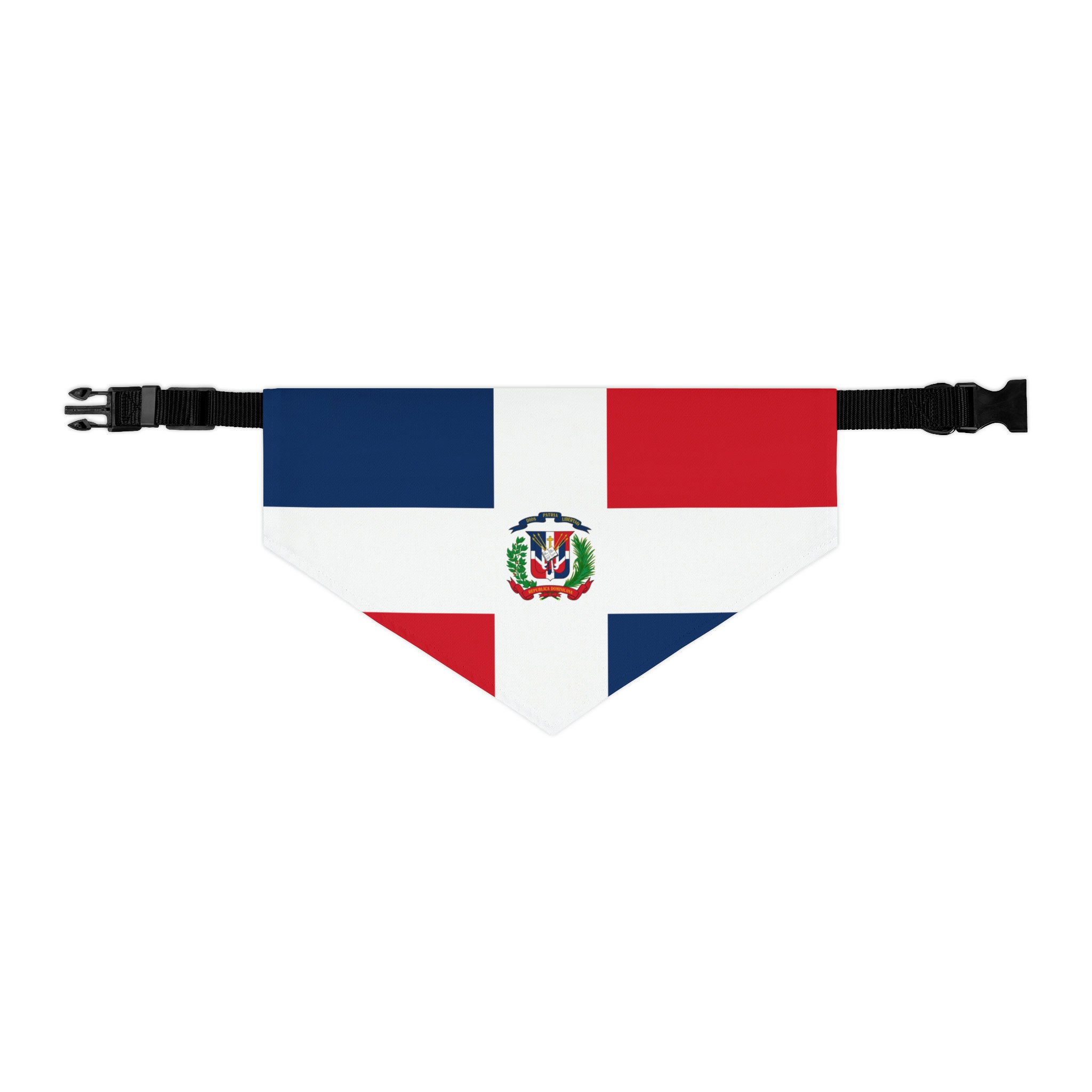 Dominican Republic Flag Over the Collar Dog Bandana, Flag of Dominican ...