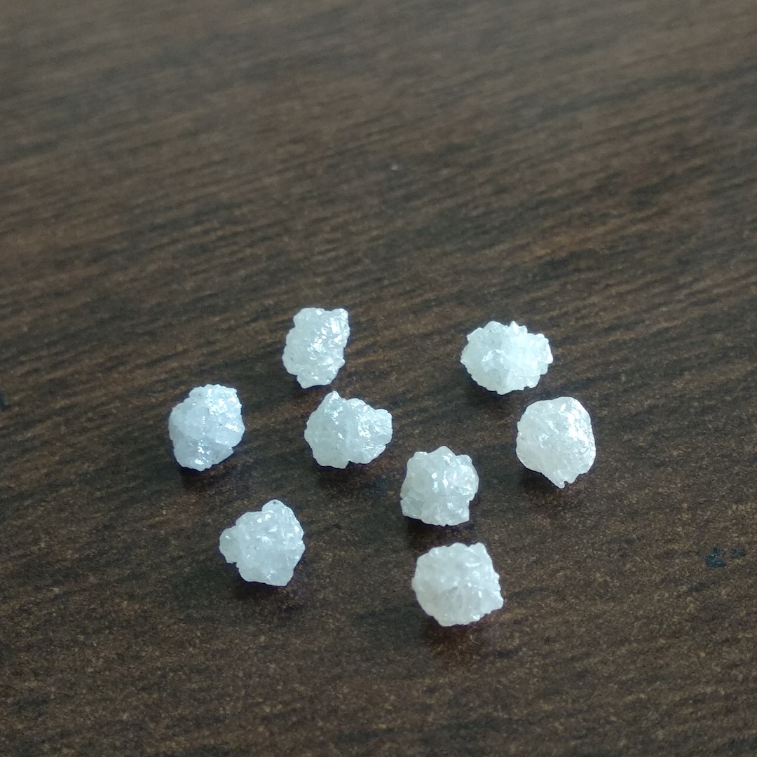 Snow White Diamond, 2.26 Carat Lot Natural Diamond, Rough Diamond ...