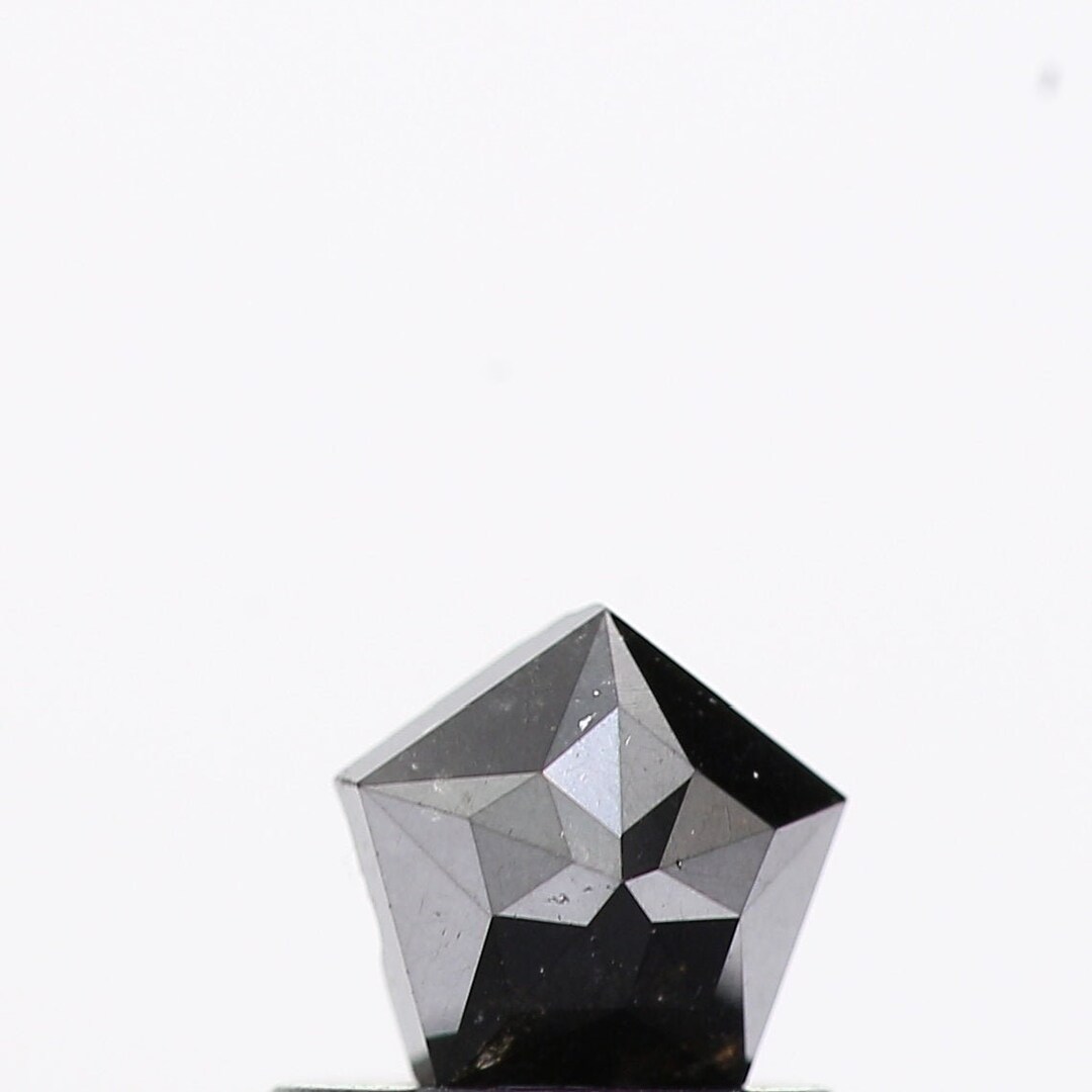 0.41 Carat Natural Black Pentagon Diamond, Natural Pentagon Diamond for ...
