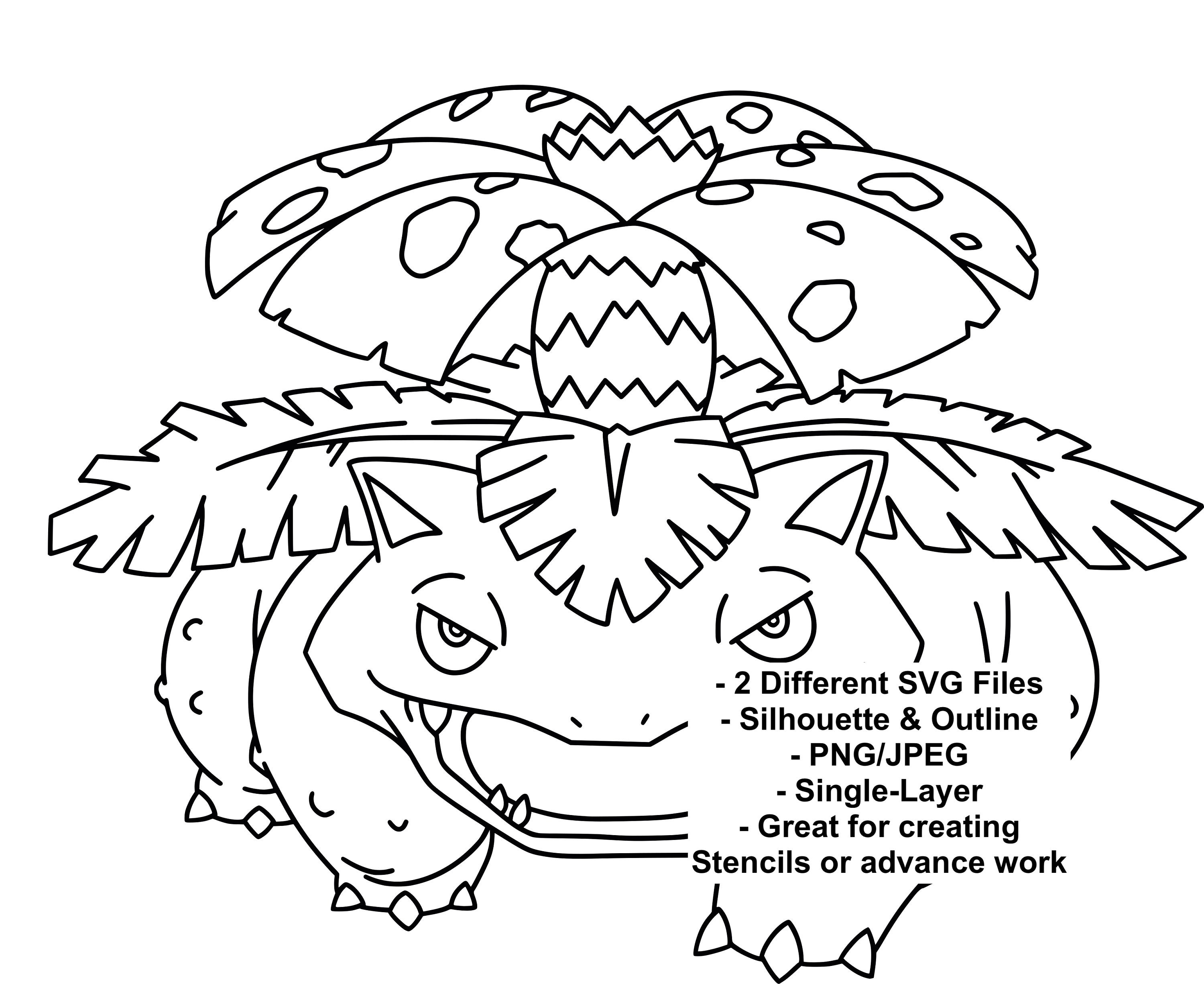 Pokemon Coloring Pages Venusaur