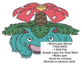 Venusaur Svg | Etsy