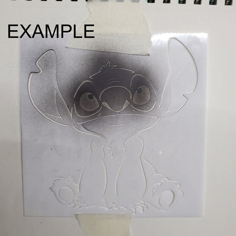 Reusable Mylar Stencil Stitch From Lilo & Stitch Home Decor - Etsy