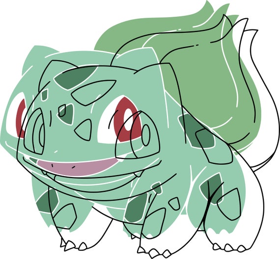 Realistic Bulbasaur Drawing
