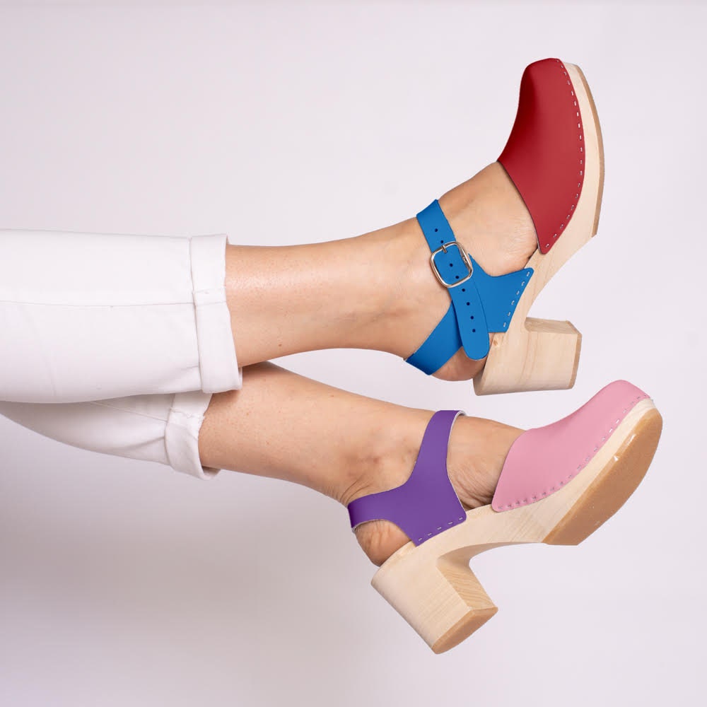 Women clogsSwedish clogsWomen shoesHeel clogsLeather heel | Etsy