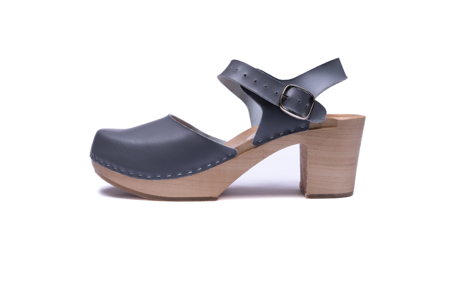 Navy blue sandals Swedish clogs Women moccasins Women sandals | Etsy