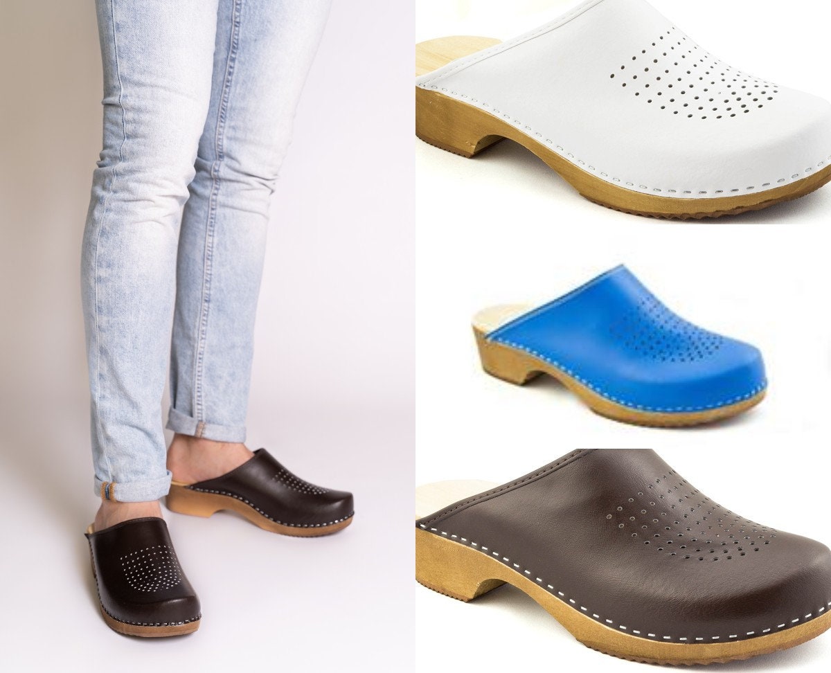 Men New Clogsswedish Men Clogsleather Men Clogsmen | Etsy