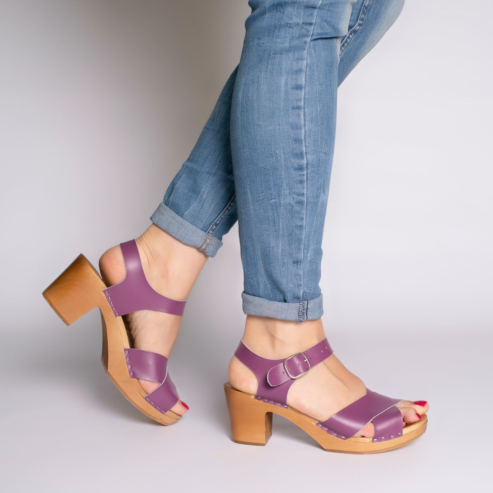 Ready to Ship Size US 9 Leather Clogs Women Clogs Women - Etsy