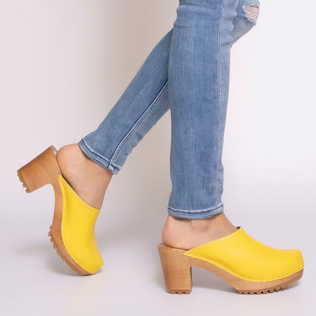 Clogs for Women,high Heel Clogs,clogs 9,women Clogs,leather Women Shoes ...