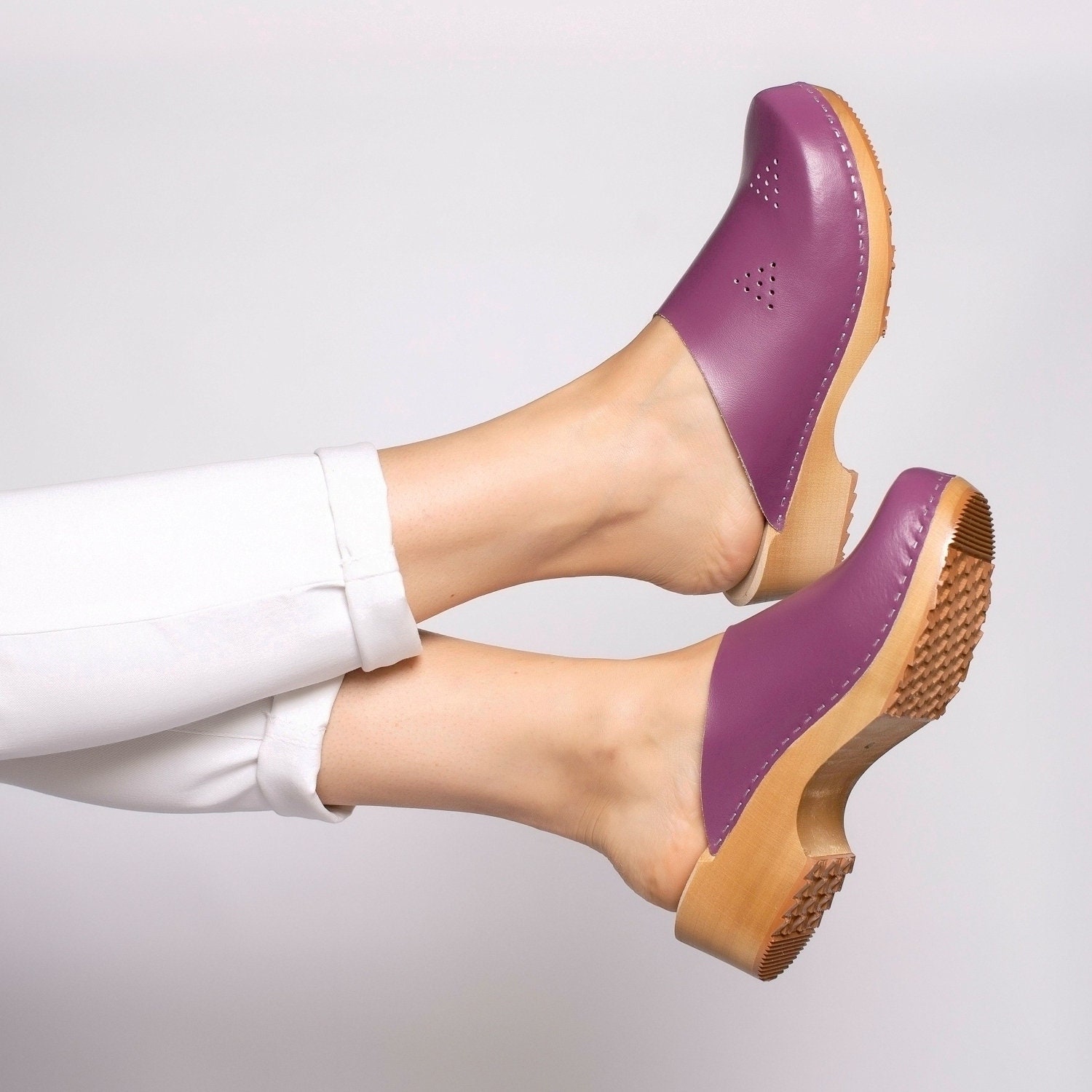 Summer Women Shoes Women Leather Clogswomen Clogswomen - Etsy