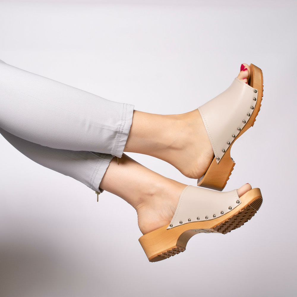 Women leather sandalsSummer women shoesSwedish clogsLeather | Etsy