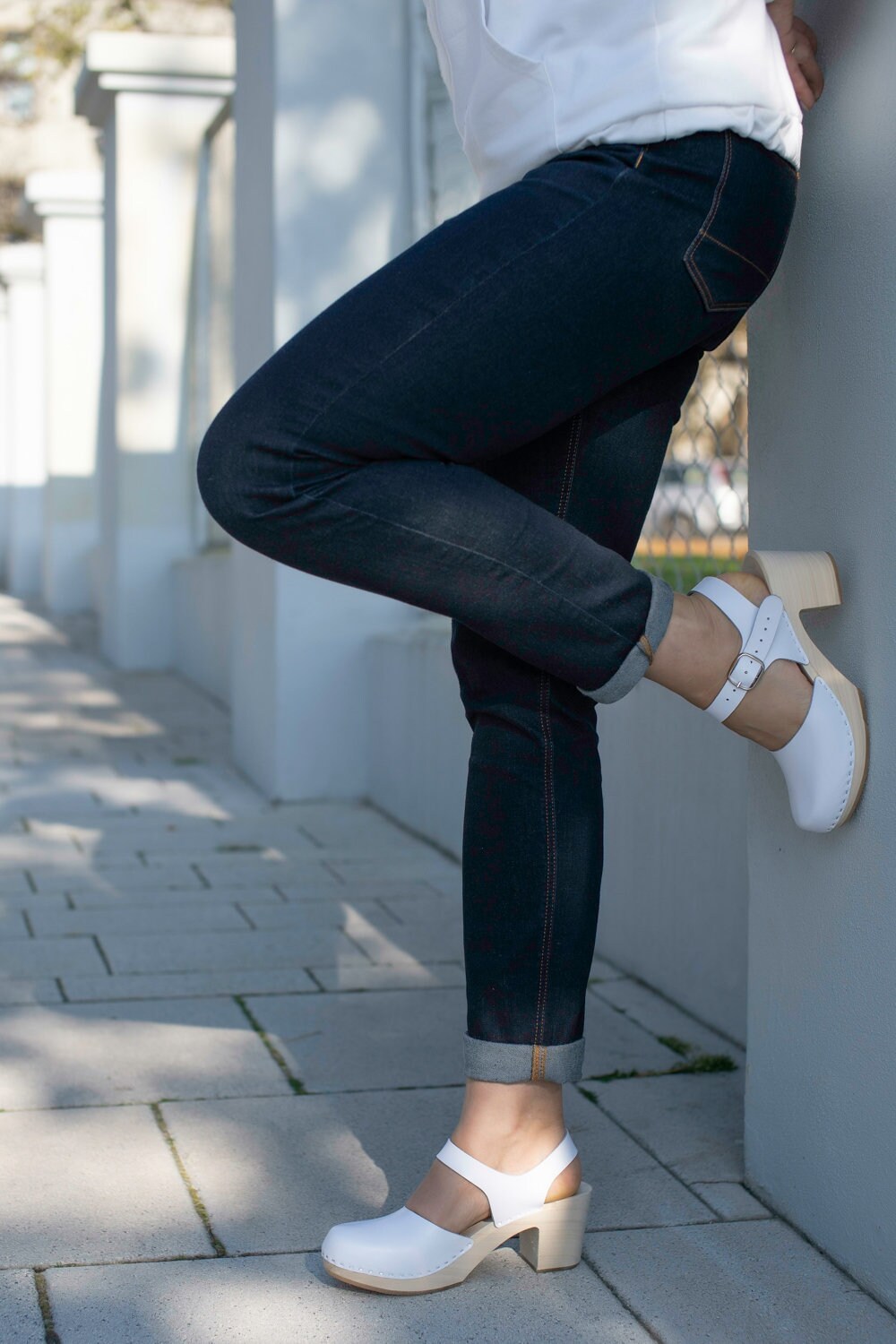 Sandal clogsSwedish clogsSummer women shoesHeel high | Etsy