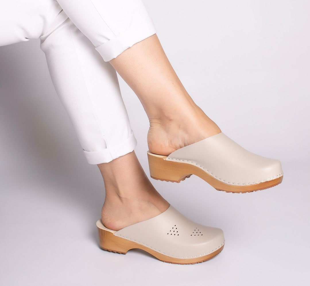 Women Clogs,leather Clogs,leather Women Clogs,swedish Clogs,women Clogs ...