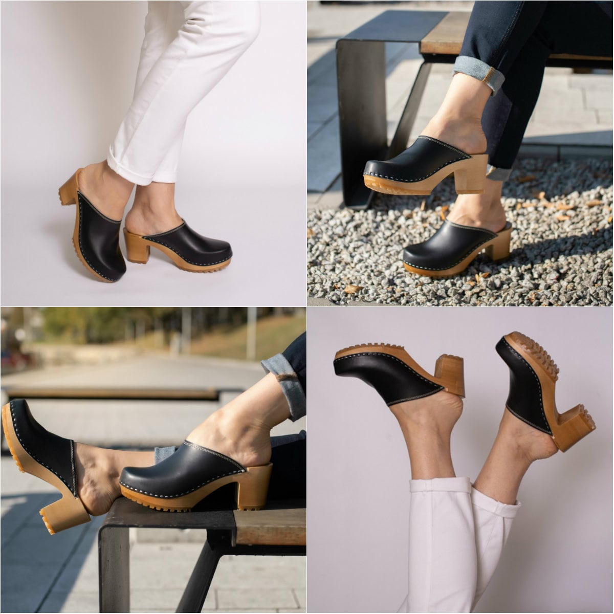 Swedish clogsLeather women shoesHeel clogsWomen | Etsy