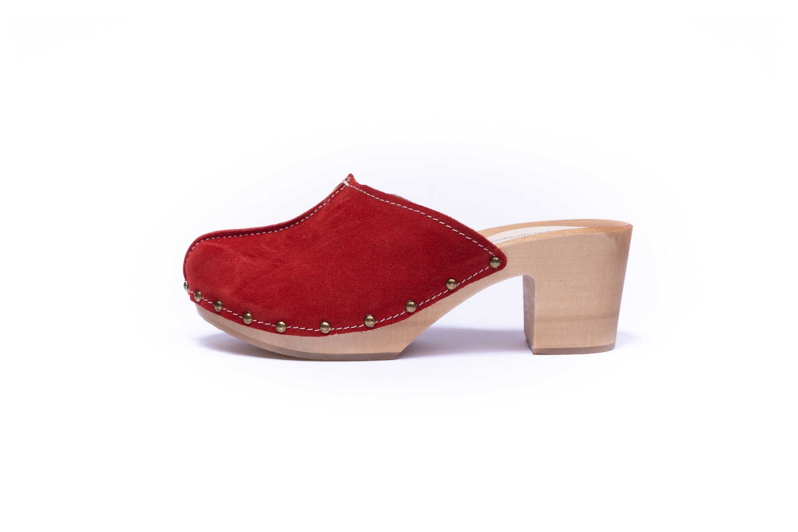 Sedi - Suede Leather Swedish Clogs,mid Heel Clogs,mules Clogs,closed ...