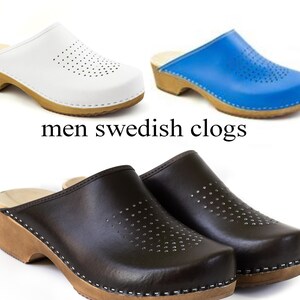 Men New Clogs,swedish Men Clogs,leather Men Clogs,men Clogs,men Mules ...