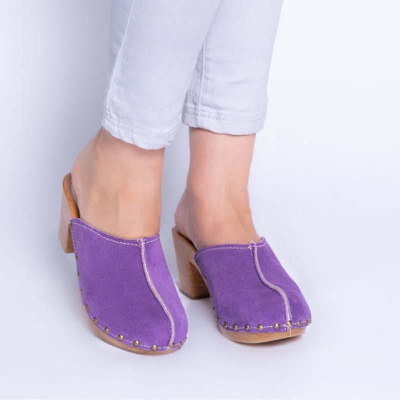 Suede Clogs - Etsy