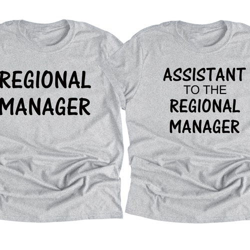 Regional Manager and Assistant to the Regional Manager Shirts | Etsy