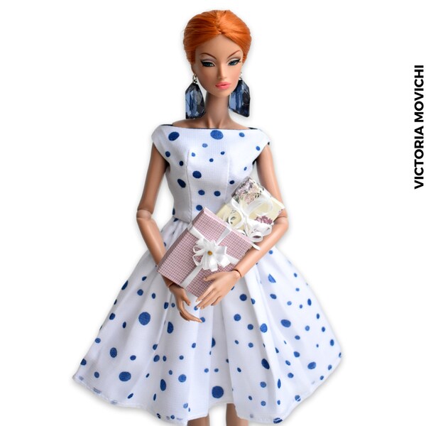 Polka Dot Doll Dress - Etsy