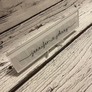 Personalized Etched Glass Name Tile - Etsy