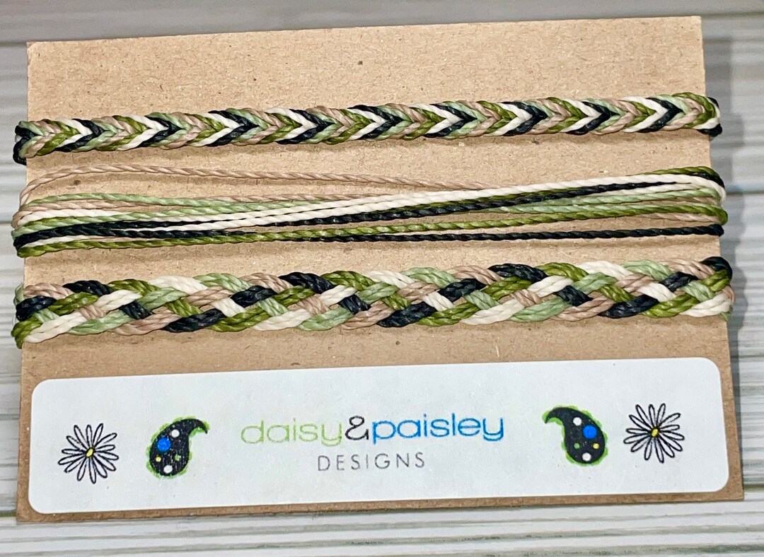 Camouflage Stack, Camo Stack, Wax Cord Bracelets, Friendship Bracelets ...