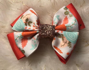 Spring hair bow | Etsy