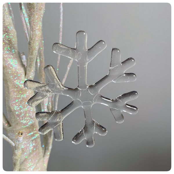 Glass Snowflake - Etsy