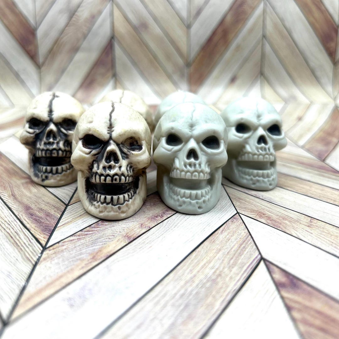 Miniature Hard Plastic Skull - Etsy
