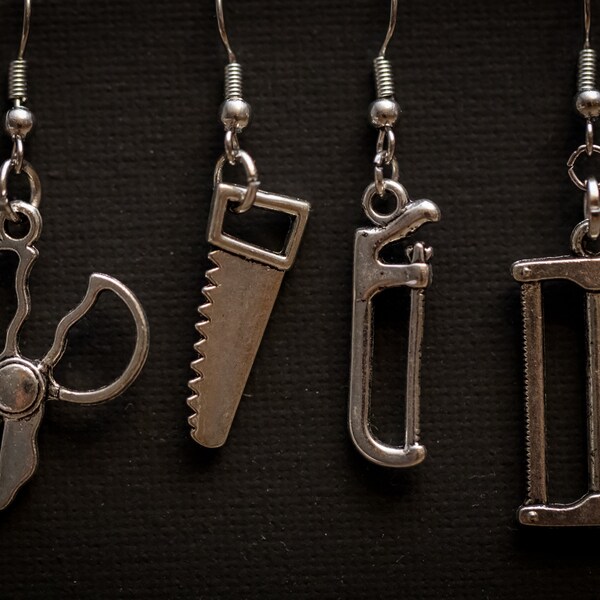 Saw Earrings - Etsy