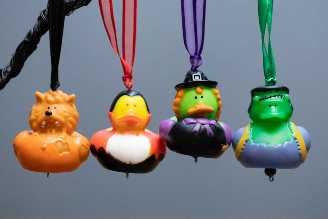 Horror Icons Halloween Rubber Duck Ornament, Werewolf, Vampire ...