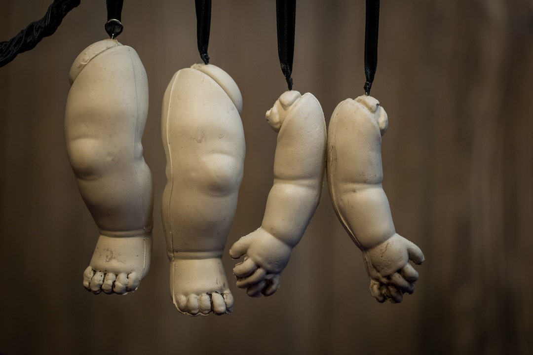 Doll Arms and Legs Ornaments- Set of 4- Horror Ornaments, Doll Limbs ...