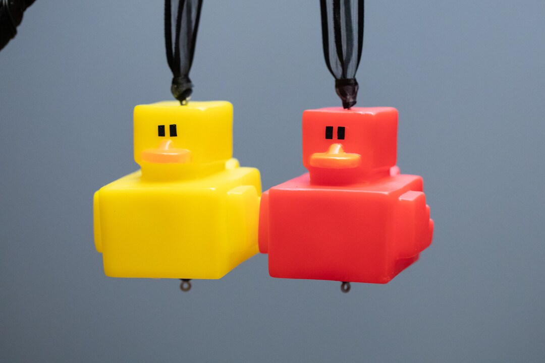 Block Rubber Duck Ornament - Etsy
