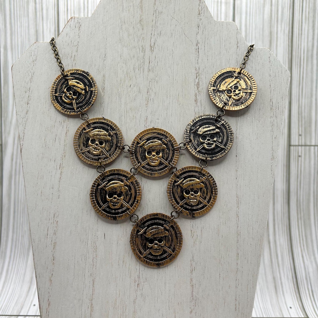 Pirate Coin Costume Necklace-gold - Etsy
