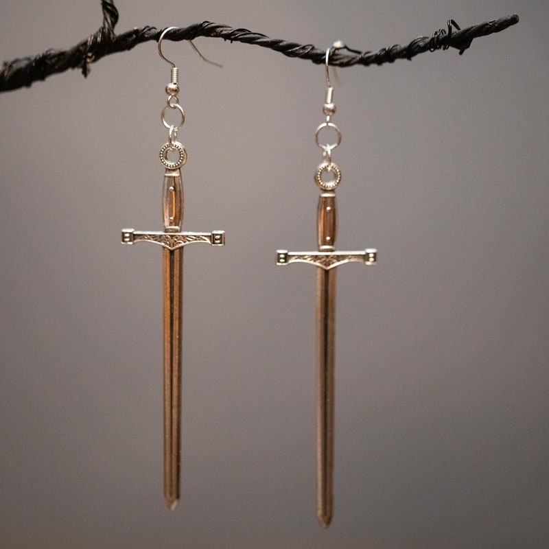Sword Earrings - Etsy