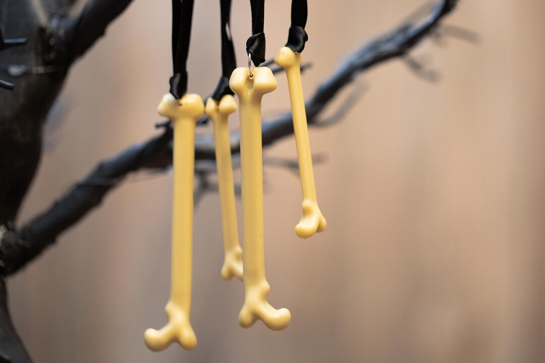Skeleton Bones Ornament Set of 4- Halloween Ornaments - Etsy