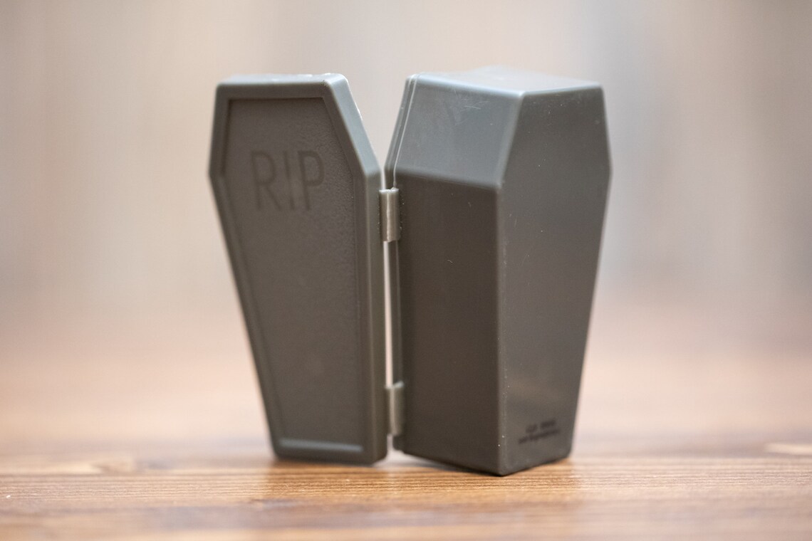 Miniature Plastic Coffin Box Coffin Treat Box for Doll or - Etsy