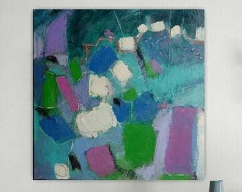 Telemetry of Doubt Large Original Abstract Painting on Wood - Etsy